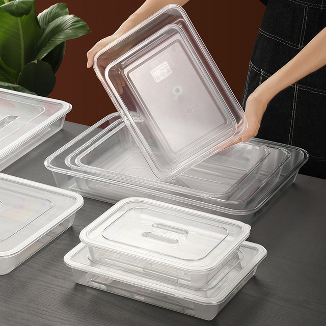 Acrylic transparent rectangular tray braised vegetable cold dish ...