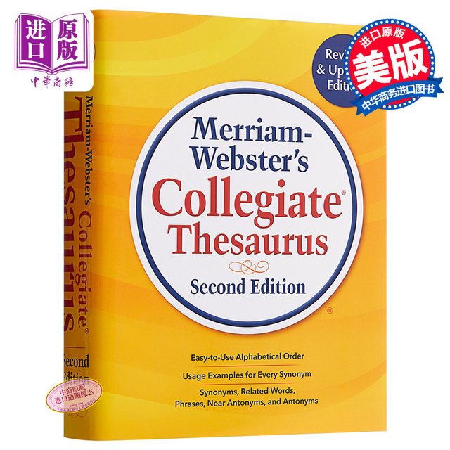 Merriam-Websters Collegiate Thesaurus Original English Etymology of ...