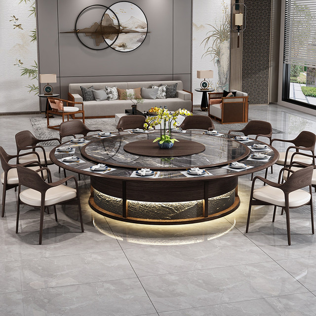 [In Stock] Hotel Dining Table Round Table Club House Ballroom Electric ...