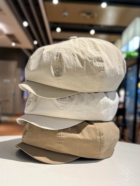 Retro leisure puppet hat female Japanese and Korean simple peaked ...