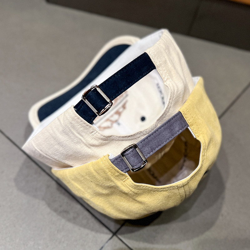 Korean version of ins niche color-blocking embroidered baseball cap for ...