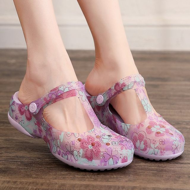 Counter genuine VEBLEN hole shoes women's summer wild flat with beach ...