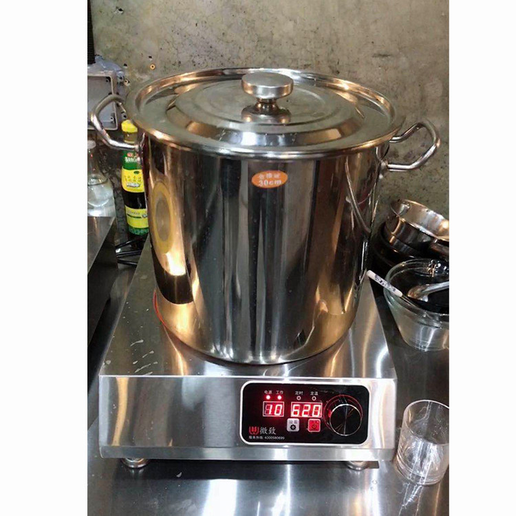 Commercial Thickened Stainless Steel Soup Bucket Induction Cooker ...