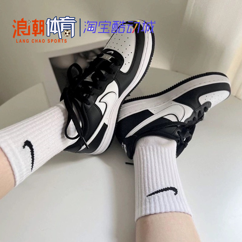 Nike Air AF1 Black and White Panda Wear-resistant, non-slip, high and ...