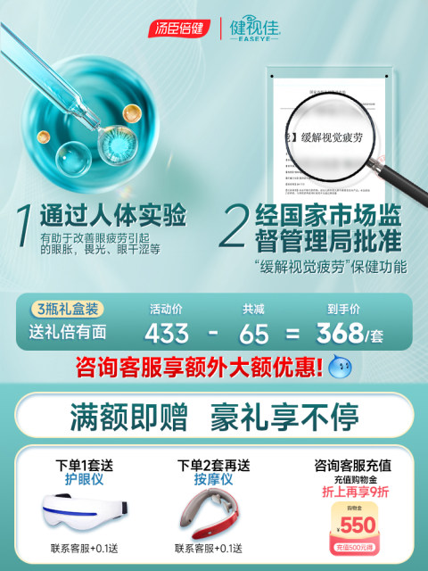 Tomson By-Health Lutein Eye Care Capsules for Middle-Aged and Elderly ...
