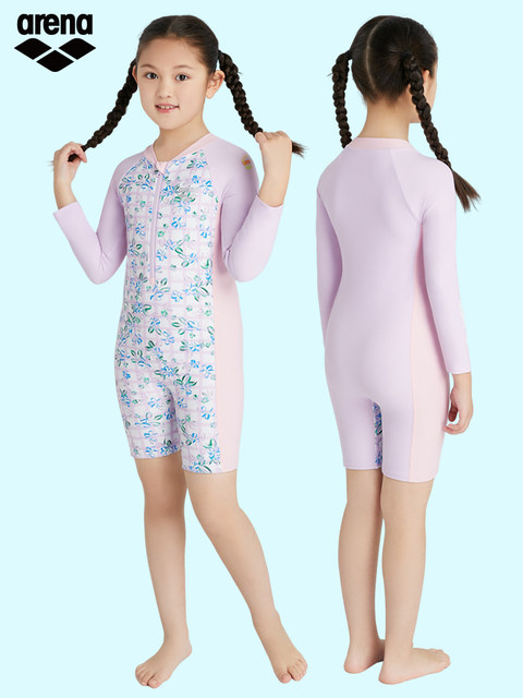 arena Arena Flower World Series Cute long-sleeved one-piece swimsuits ...