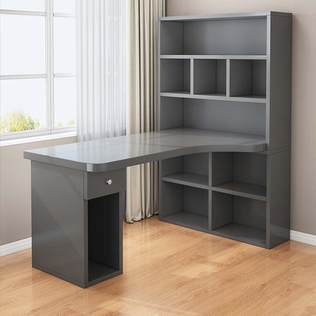 Corner computer desk desk desk, simple creamy style student learning ...