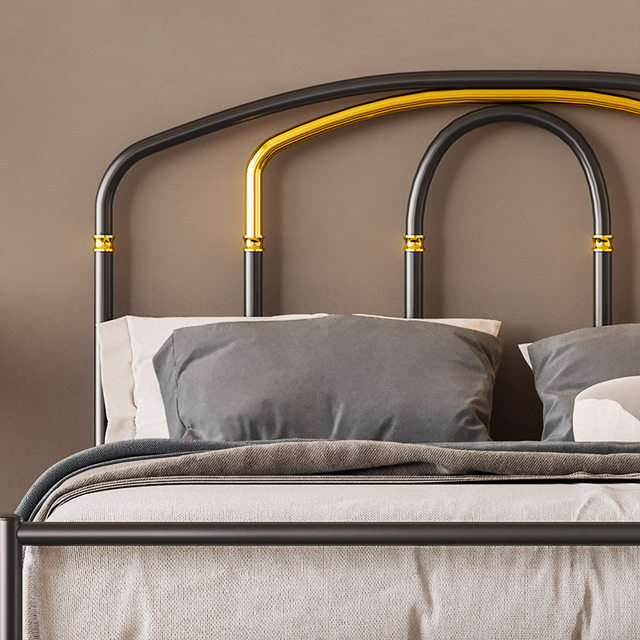 Tiantan furniture iron art bed high-end thickened reinforced single ...