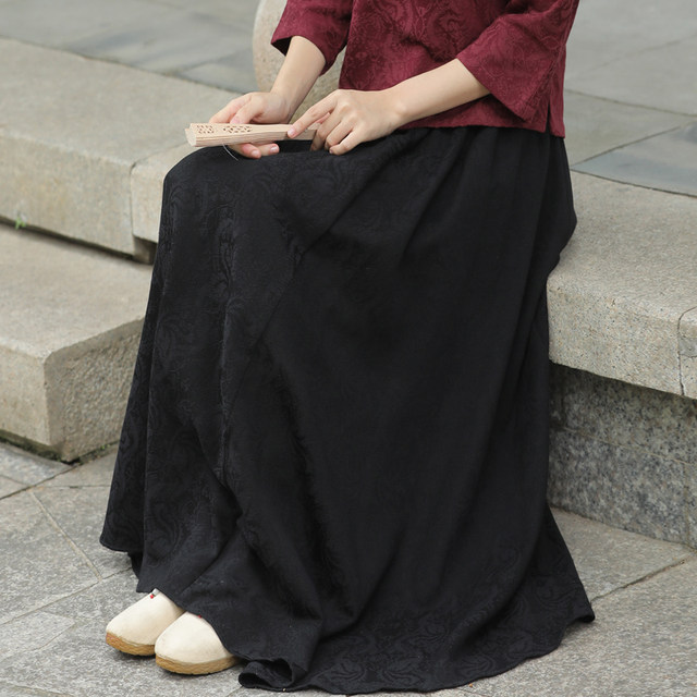 Zimo Niyi Yunshang Autumn and Winter Thick Literary Cotton and Linen ...