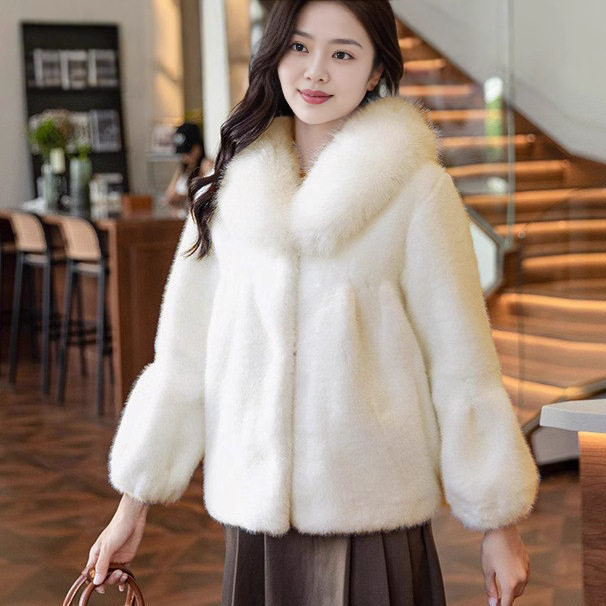 Imitation fox fur mink fur fur coat for women winter new fur collar ...