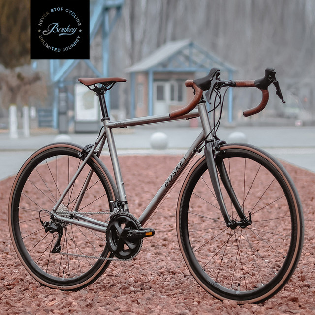 BOSKEY Immortal Riding Titanium Alloy Road Bike 105 Kit Variable Speed ...