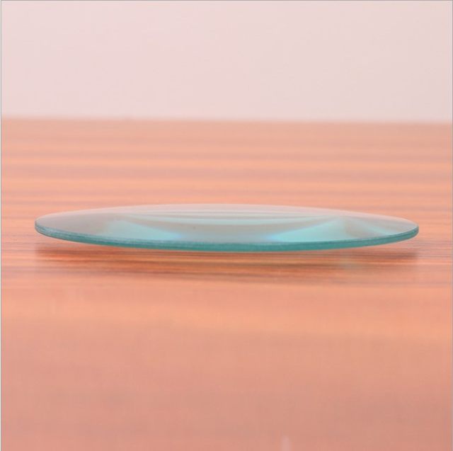 127mm2D desktop glass lens optical instrument double convex lens single ...