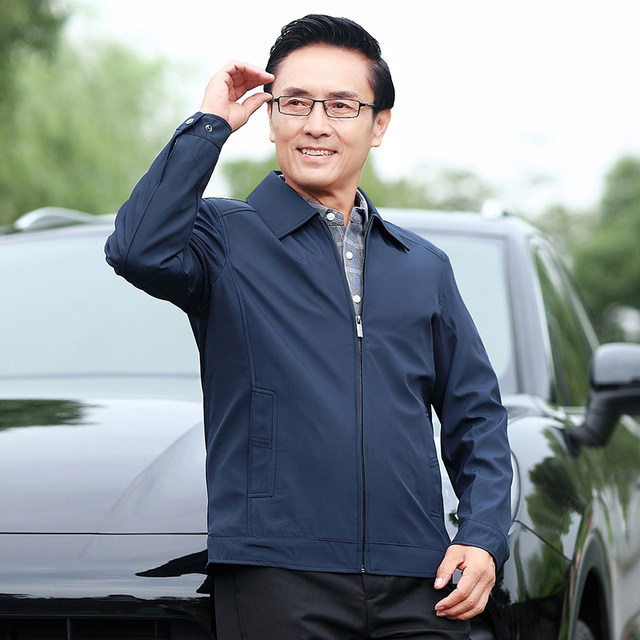 Dad's spring jacket men middle-aged and elderly men's clothing 40 years ...