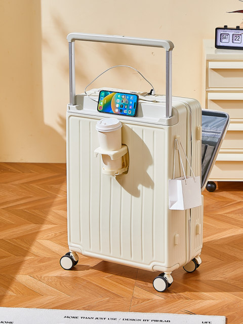 2025 new suitcase for women with front opening large capacity multi ...