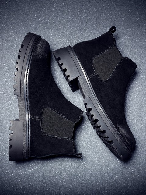 Martin boots men's new warm and cotton autumn and winter Chelsea boots ...