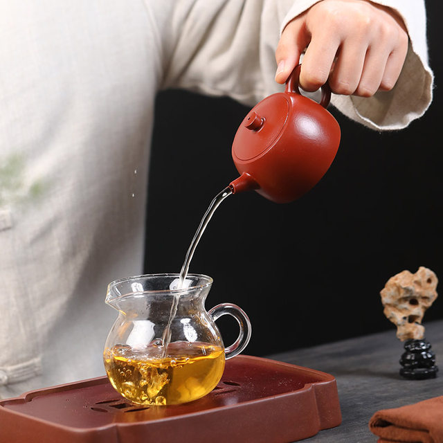 Purely handmade purple sand pot, authentic Yixing raw ore sketch, Zhuni ...