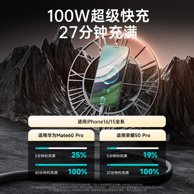 Romans type-c data cable 6a5a charger cable suitable for Huawei mate60 glory Xiaomi Android ...