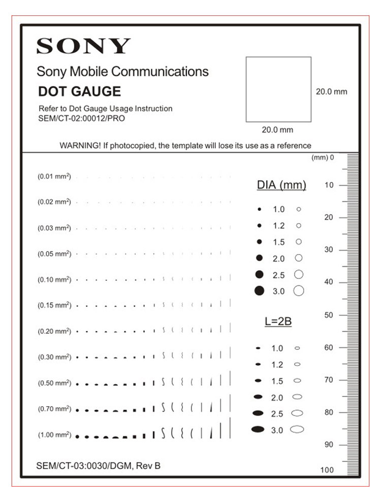 Sony High-Precision Point Line Gauge Stain Gauge | Caliper Measuring Tool