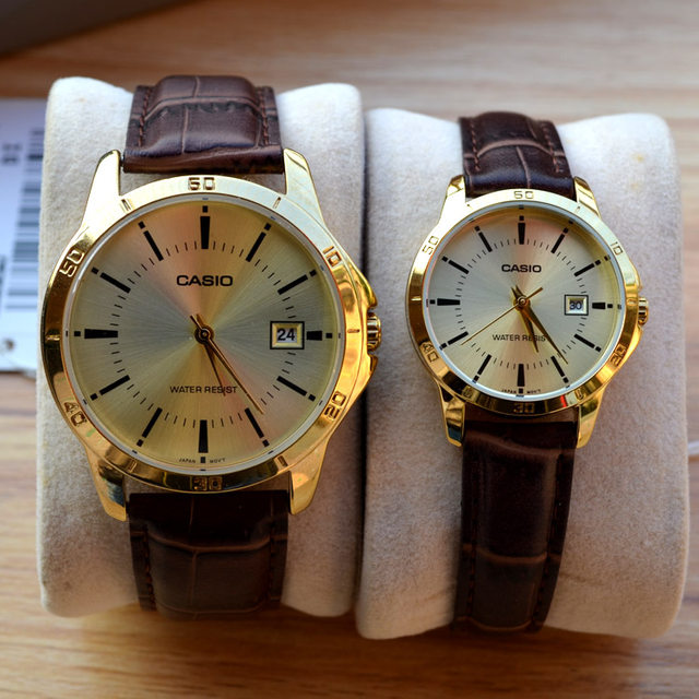 Genuine casio Casio watch male and female calendar waterproof quartz ...