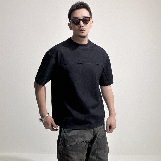 JIDERE Japanese simple segmented design short-sleeved T-shirt for men ...