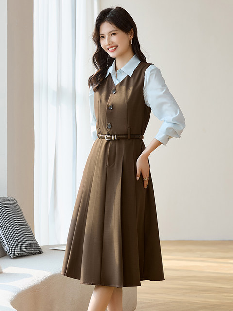 3S women's clothing 2025 spring new retro commute style sleeveless V ...