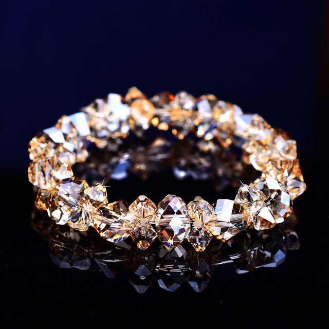 High-end faceted Austrian crystal fashion shiny bracelet for women ...