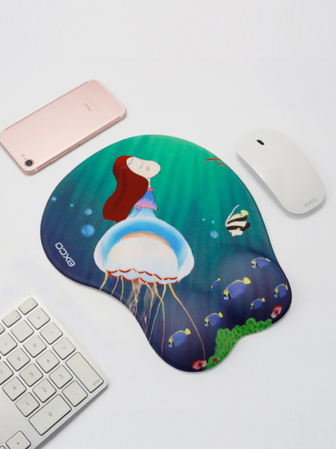 3D Cute Anime Mouse Pad Wrist EXCO Cartoon Silicone Pad Girls Office ...