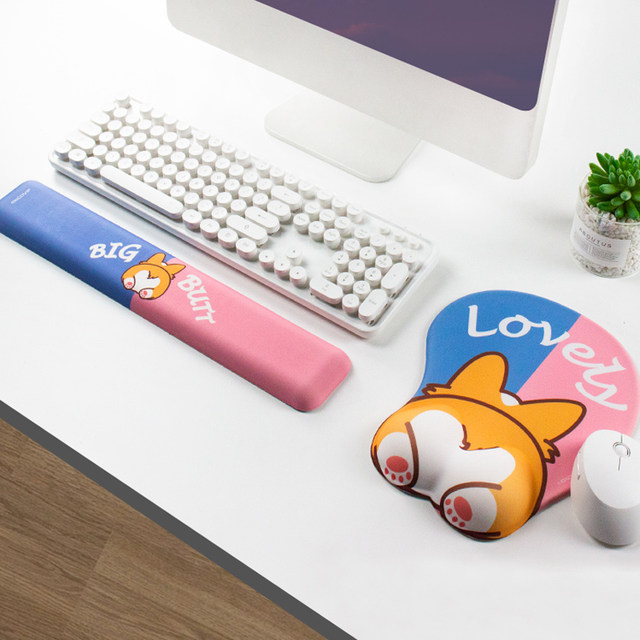 Cute Corgi Wrist Guard Mechanical Keyboard Holder EXCO Mouse Pad Wrist ...