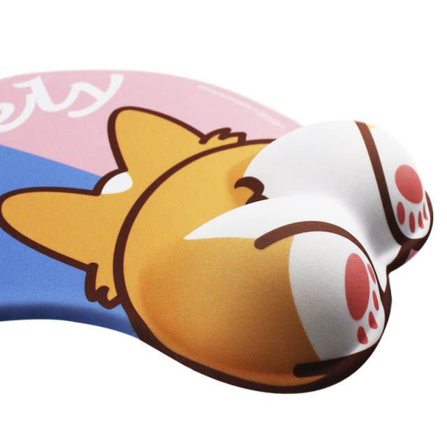 Cute corgi mouse pad wrist guard for girls, extra large male mouse pad ...