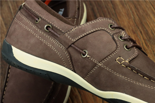 Export foreign trade original men's shoes with missing top layer ...