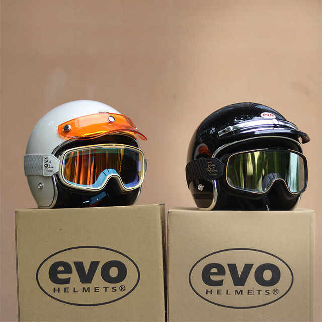 Taiwan evo retro motorcycle helmet electric car 43 helmet half helmet ...