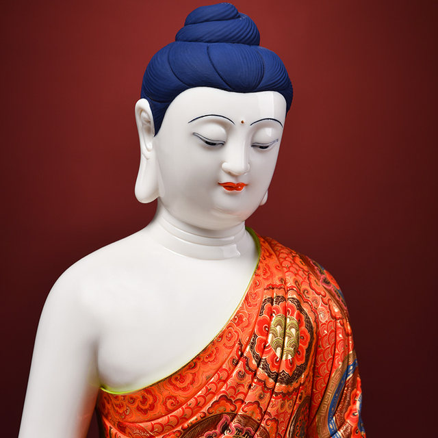 Dai Yutang Master Lin Jian Pingwenjushri Puxian Bodhisattva Bodhisattva Sakyamuni ceramic decoration