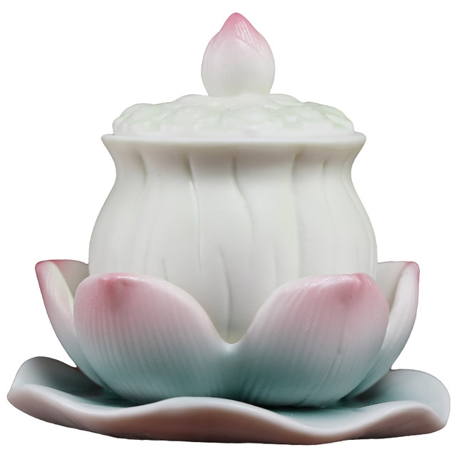 Dai Yutang lotus holy water cup Guanyin Buddha front water purification ...