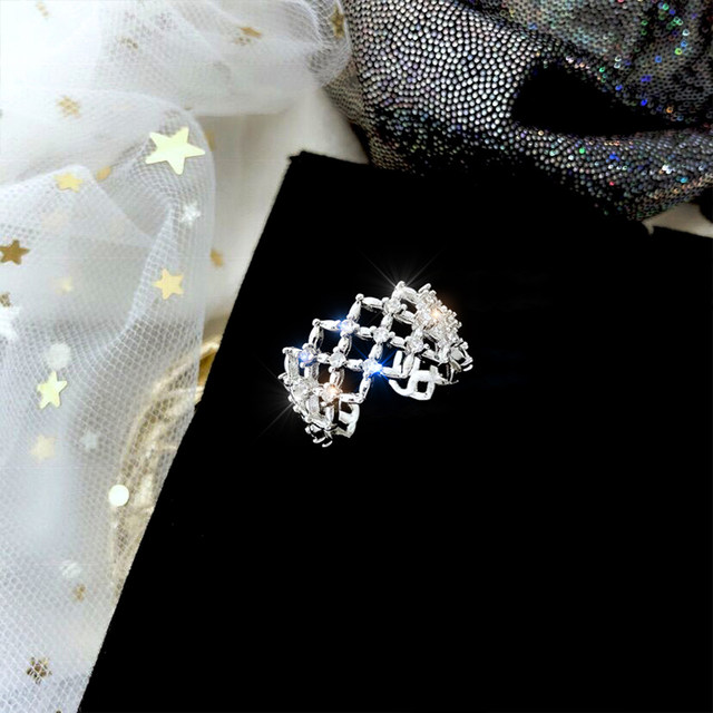 Open cold wind ring Internet celebrity adjustable personalized fashion ...