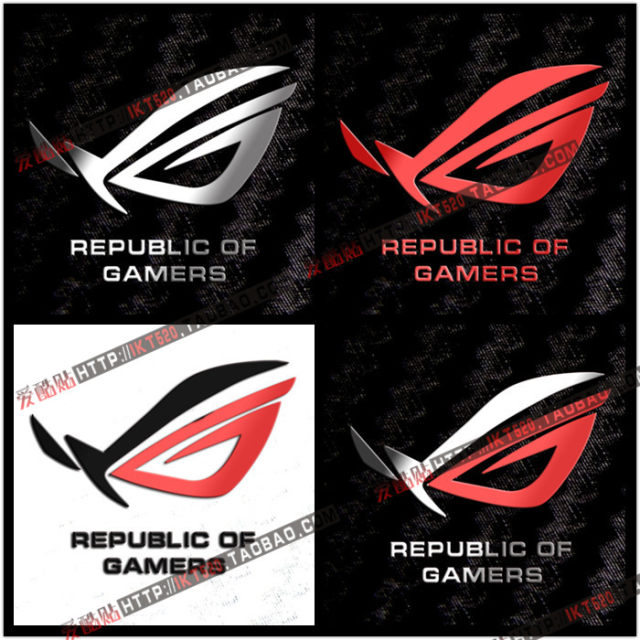 Asus ROG logo metal sticker ROG player country logo computer DIY ...