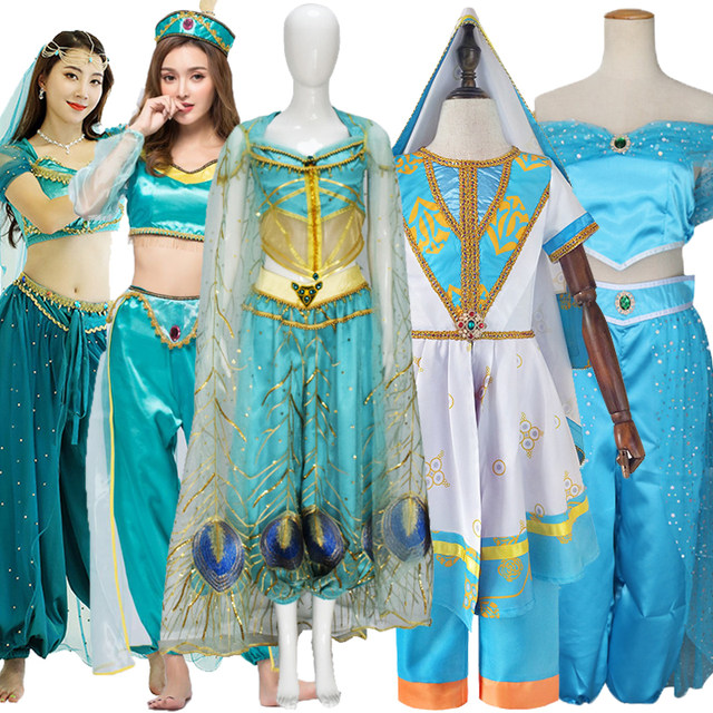 Fairy Tale Aladdin Magic Lamp COS Costume Halloween Adult Children ...