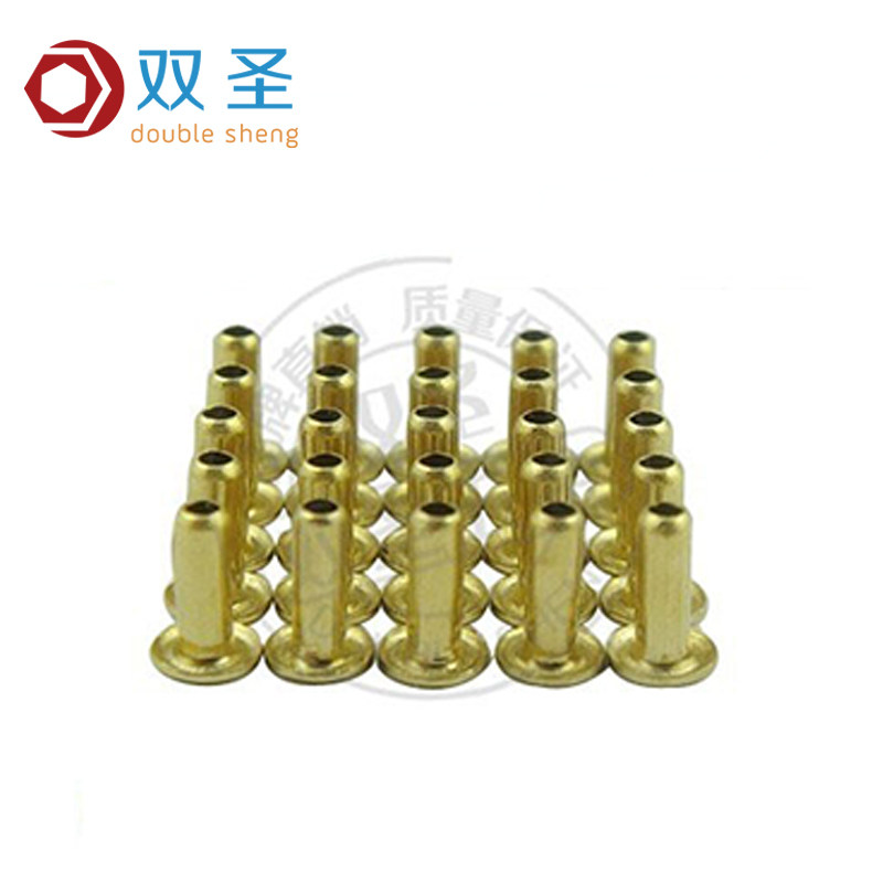 Copper Hollow Rivets for Machine Circuit Boards - Single Tube Design