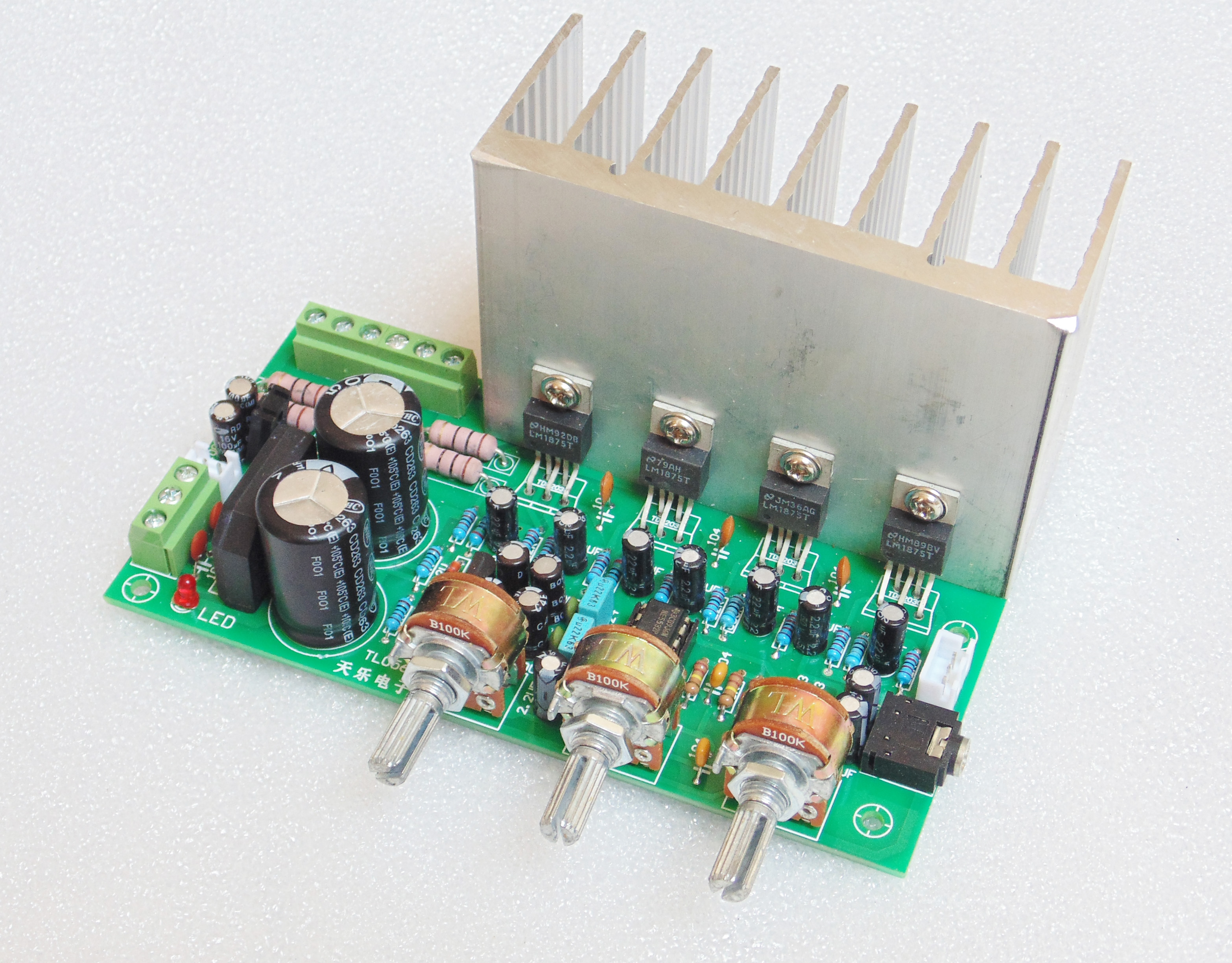 LM1875 2.1 Channel Amplifier Board - Heavy Bass Audio