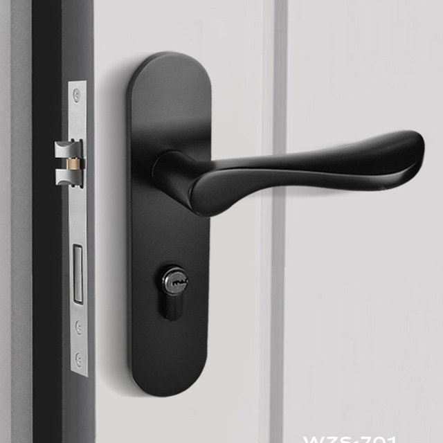 Yuema indoor bedroom door lock household solid wood door magnetic split ...