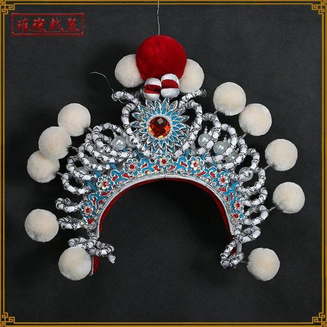 Drama opera helmet and hat stage performance ancient costume white ...