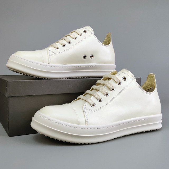 ro shoes for men 2024 upgraded version milky thick-soled white shoes ...