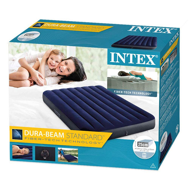 Genuine Intex inflatable mattress double bed single outdoor tent ...