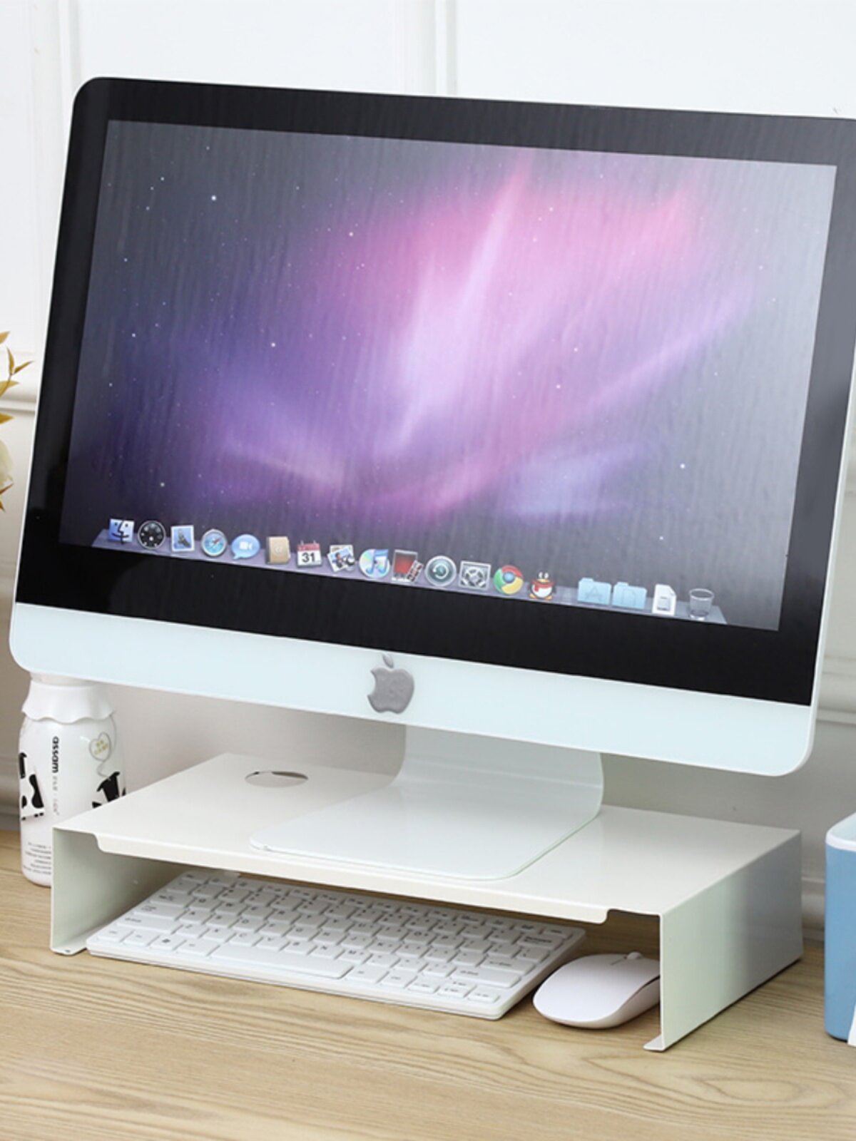 Qianjiaban Monitor Stand - Elevated Desktop Keyboard Storage