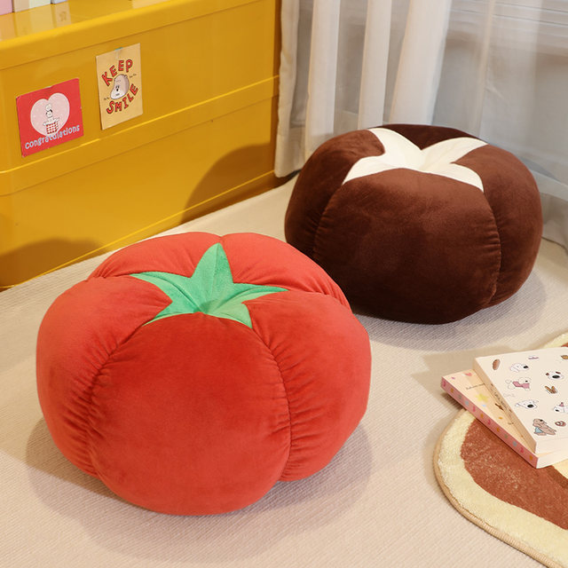 Cute tomato and tomato carpet small stool sitting puddle stool living ...