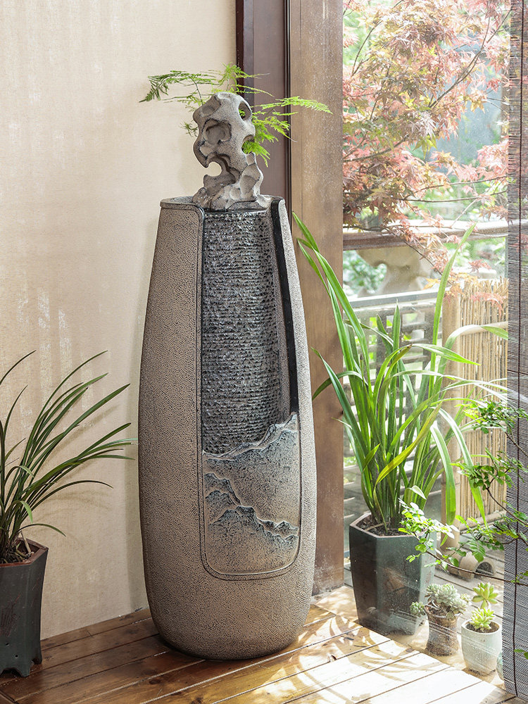 New Chinese Style Running Water Ornament - Resin Rockery for Living ...