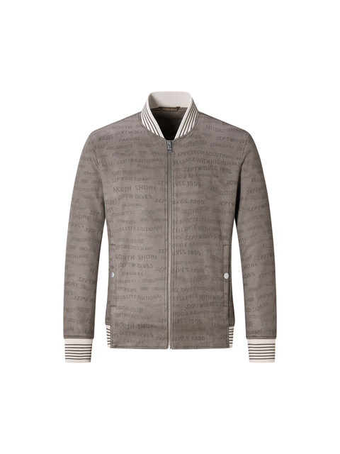 Septwolves Baseball Collar Suede Letter Jacket Men's Autumn and Winter ...
