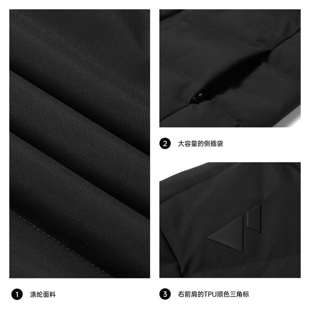 Septwolves Short Hooded Down Jacket Men's Autumn and Winter Warm Goose ...