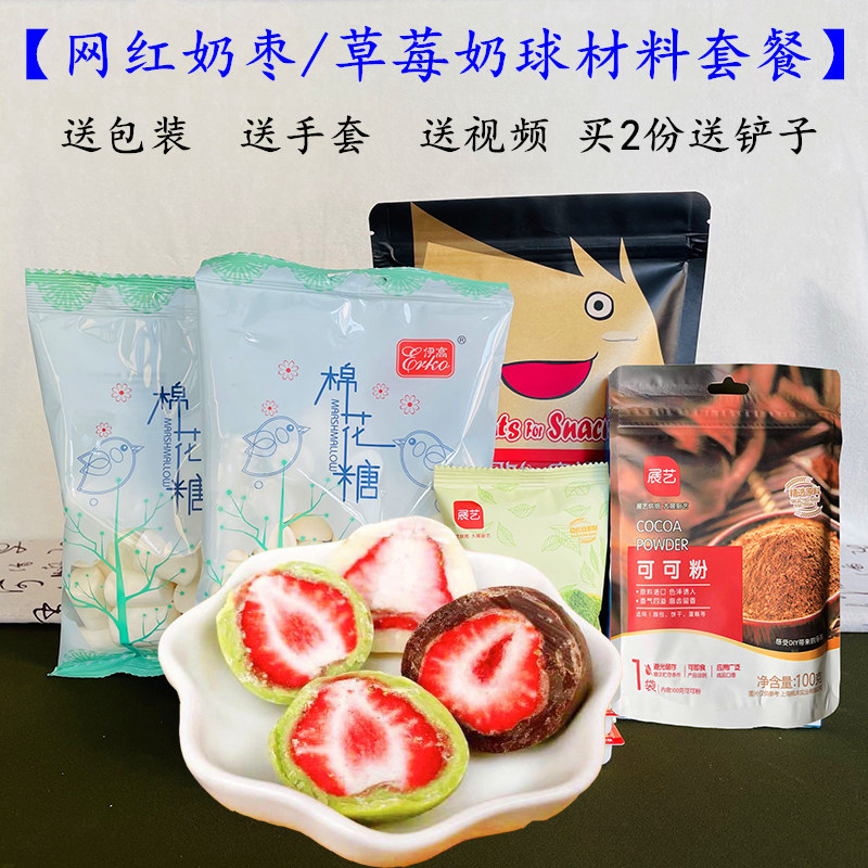 Freeze-Dried Strawberry Milk Ball DIY Kit - 500g