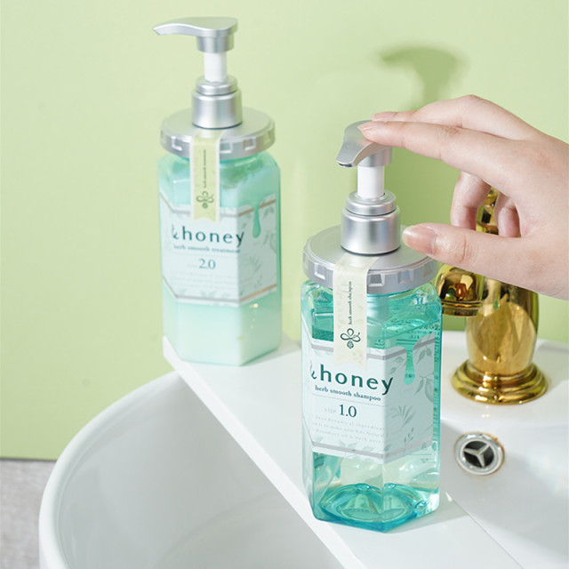 Japan imported/honey Anti -free silicon oil -free shampoo blue herbal ...