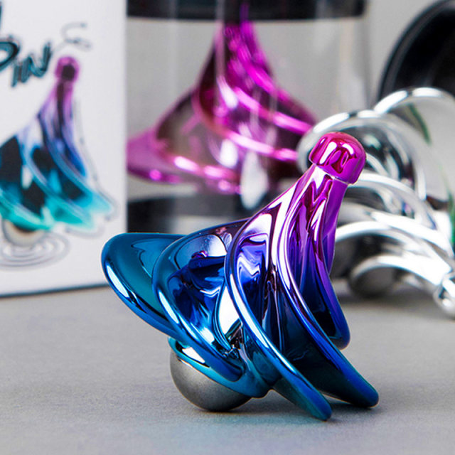 Wind blowing power gyro black technology air breeze hand twist gyro ...